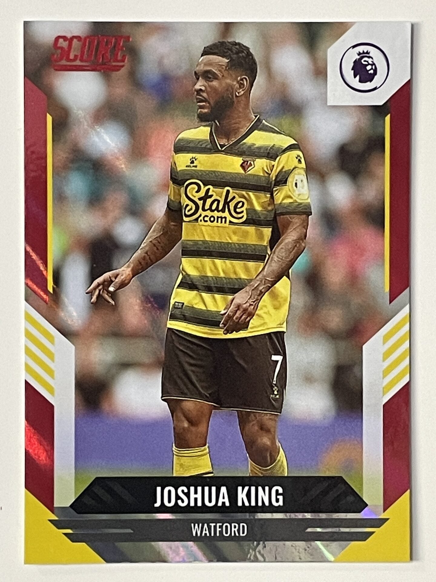 Base Red Lava Parallel 030 Joshua King Watford Panini Premier League S ...