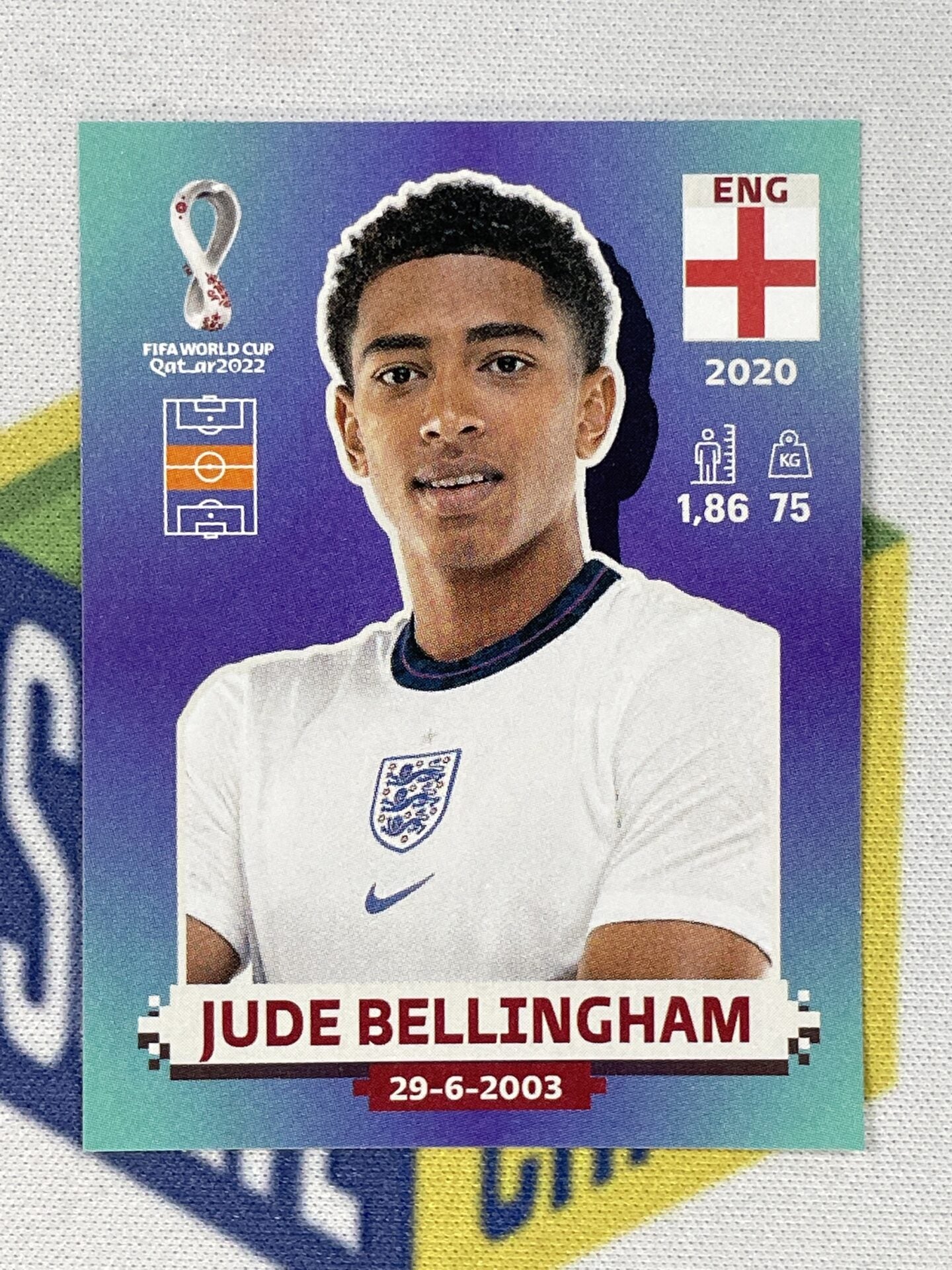ENG11 Jude Bellingham (England) Panini World Cup 2022 Sticker – Solve ...