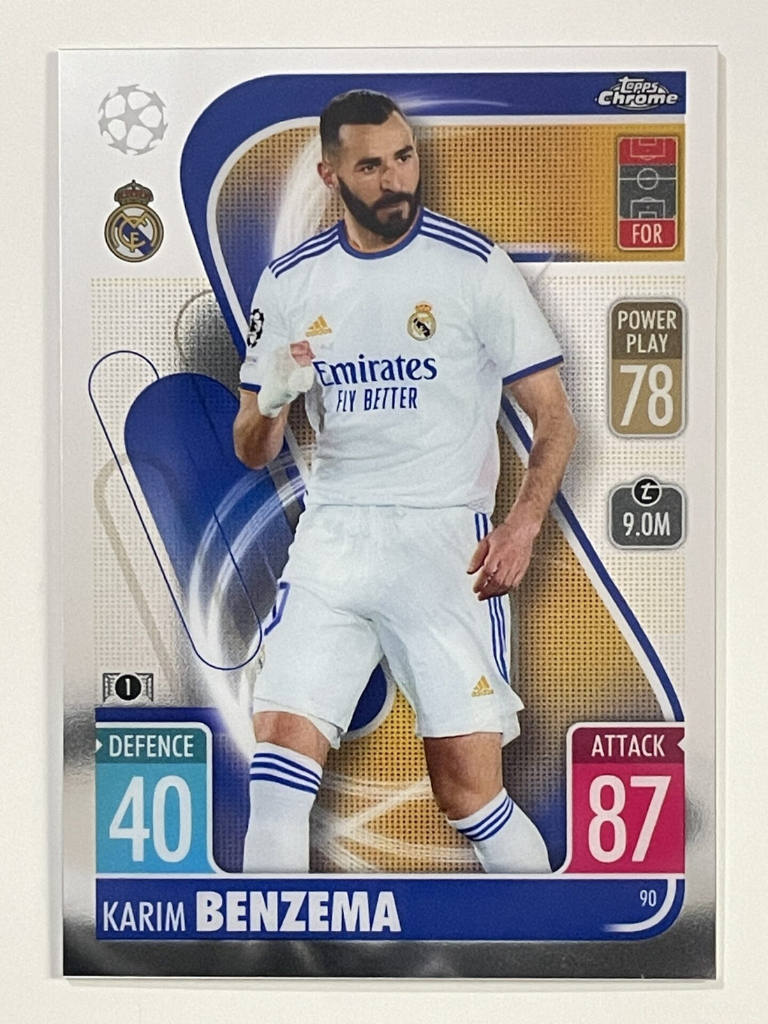 90 Karim Benzema Base Topps Match Attax Chrome 2021/22 Card – Solve ...