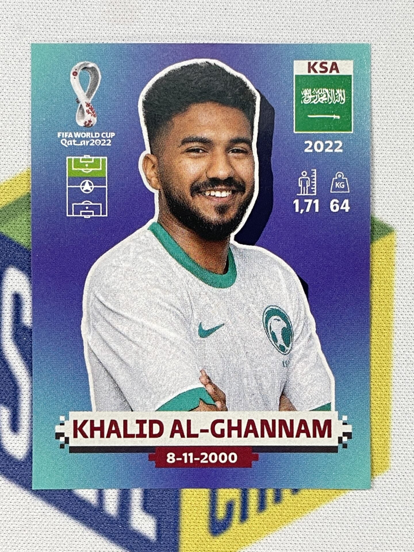 KSA20 Khalid Al-Ghannam (Saudi Arabia) Panini World Cup 2022 Sticker ...