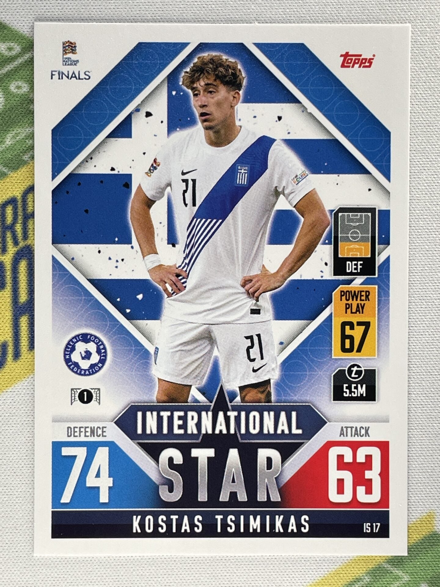 IS 17 Kostas Tsimikas Greece International Stars Topps Match Attax 101 ...