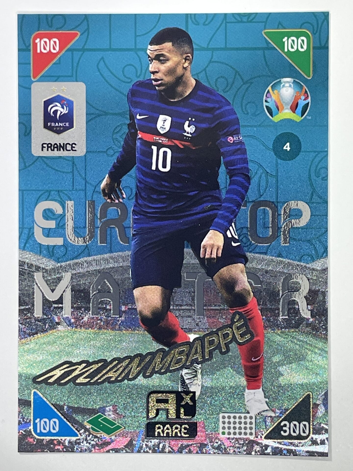 004 Kylian Mbappe Euro Top Master (France) Euro Adrenalyn XL 2020 ...