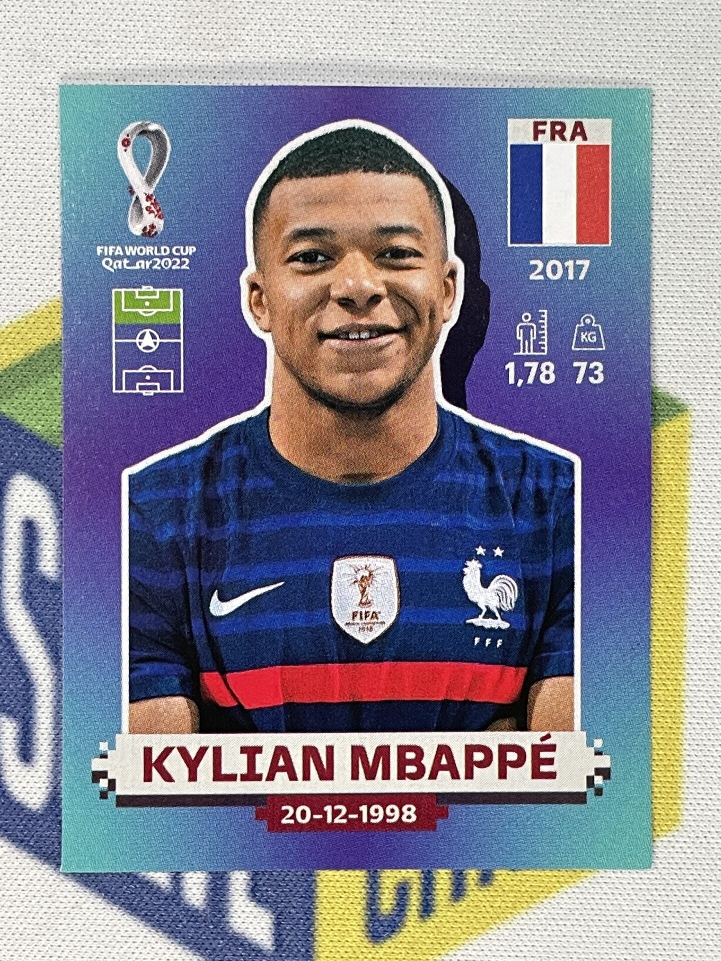 FRA19 Kylian Mbappé (France) Panini World Cup 2022 Sticker – Solve ...