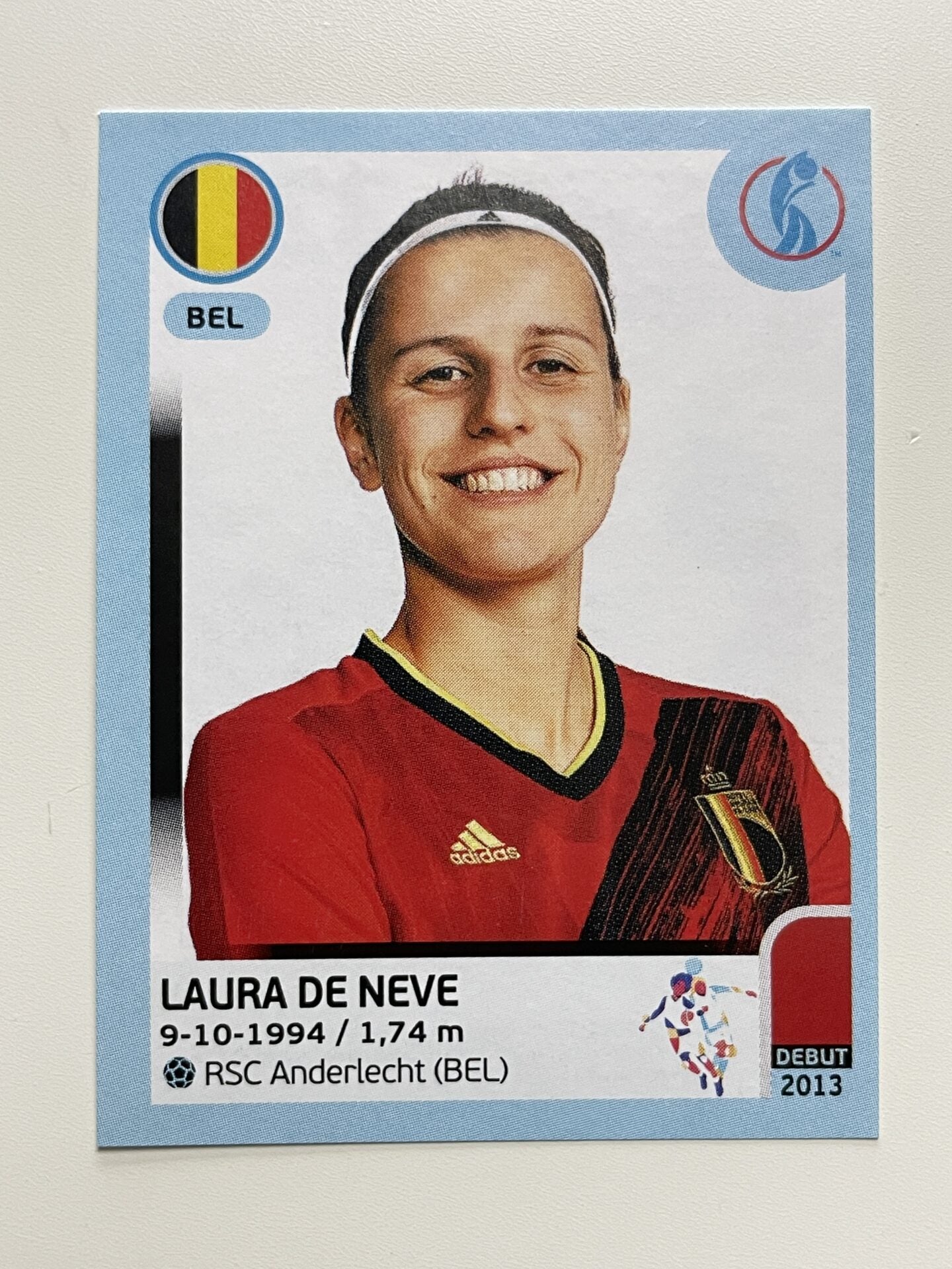 330 Laura De Neve Belgium Base Panini Women's Euro 2022 Sticker – Solve ...