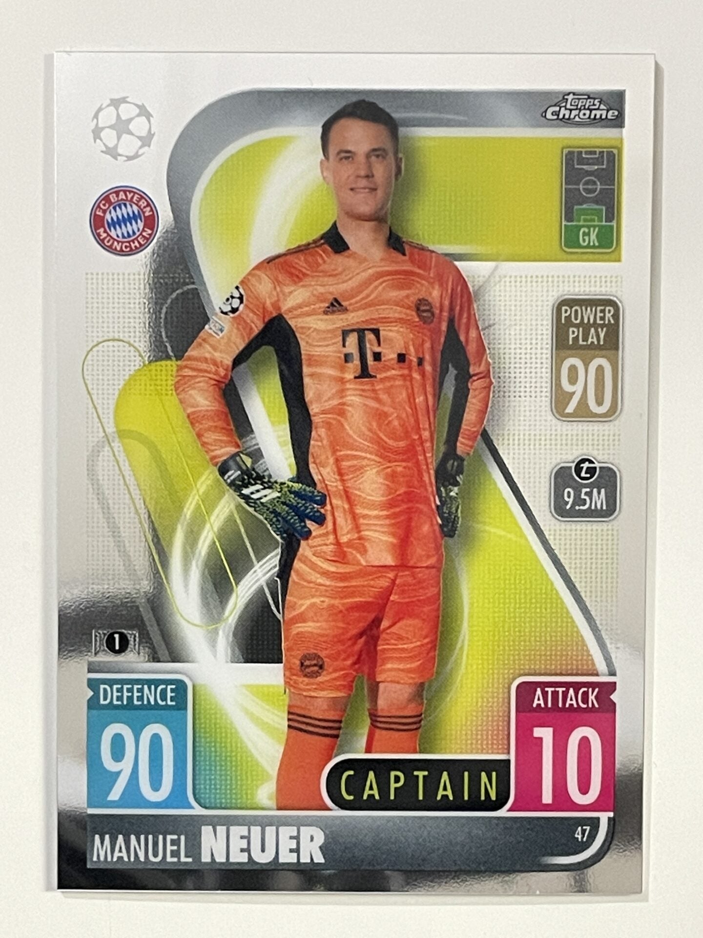 47 Manuel Neuer Captain Topps Match Attax Chrome 2021/22 Card – Solve ...