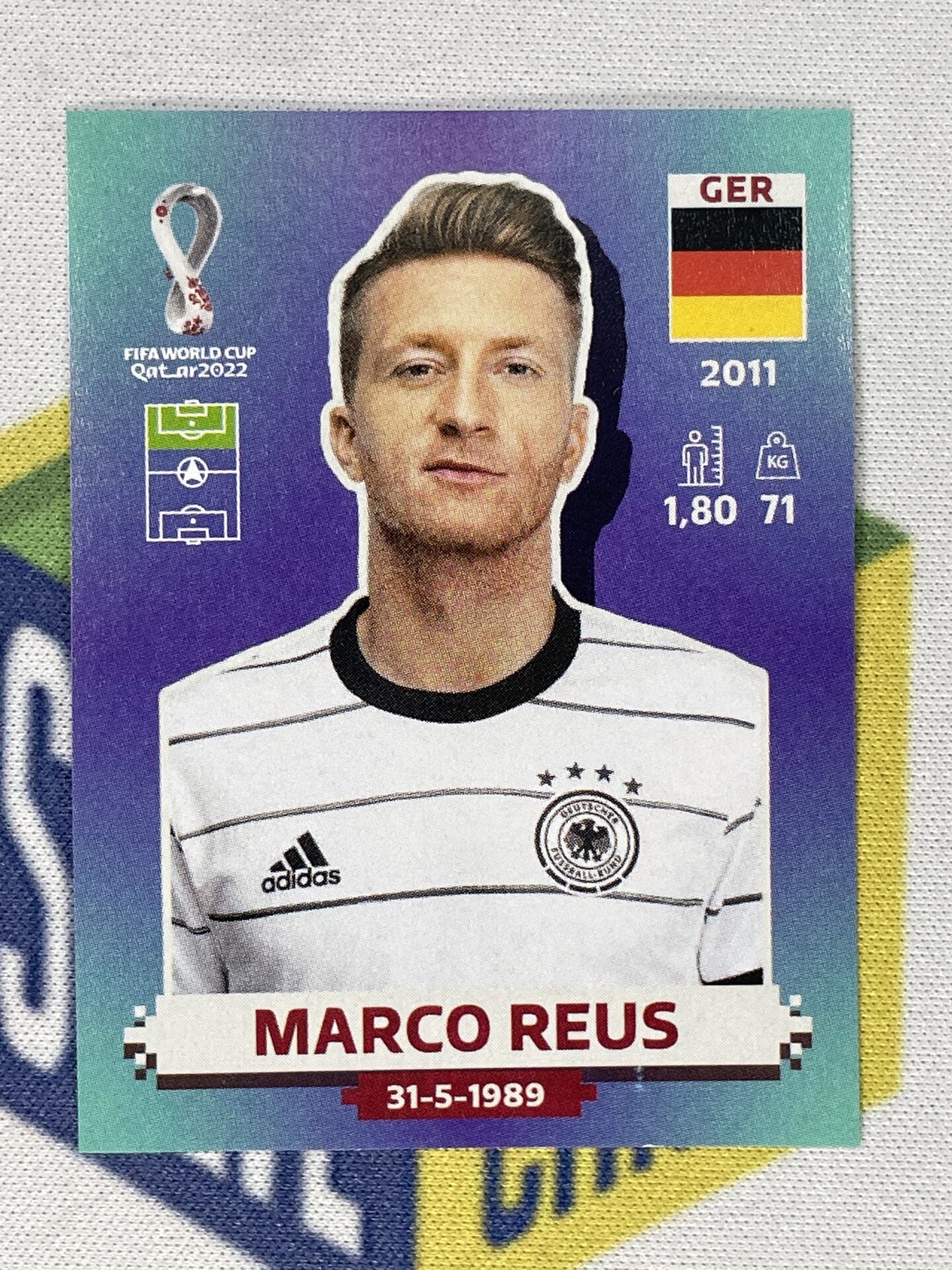 GER18 Marco Reus (Germany) Panini World Cup 2022 Sticker – Solve ...