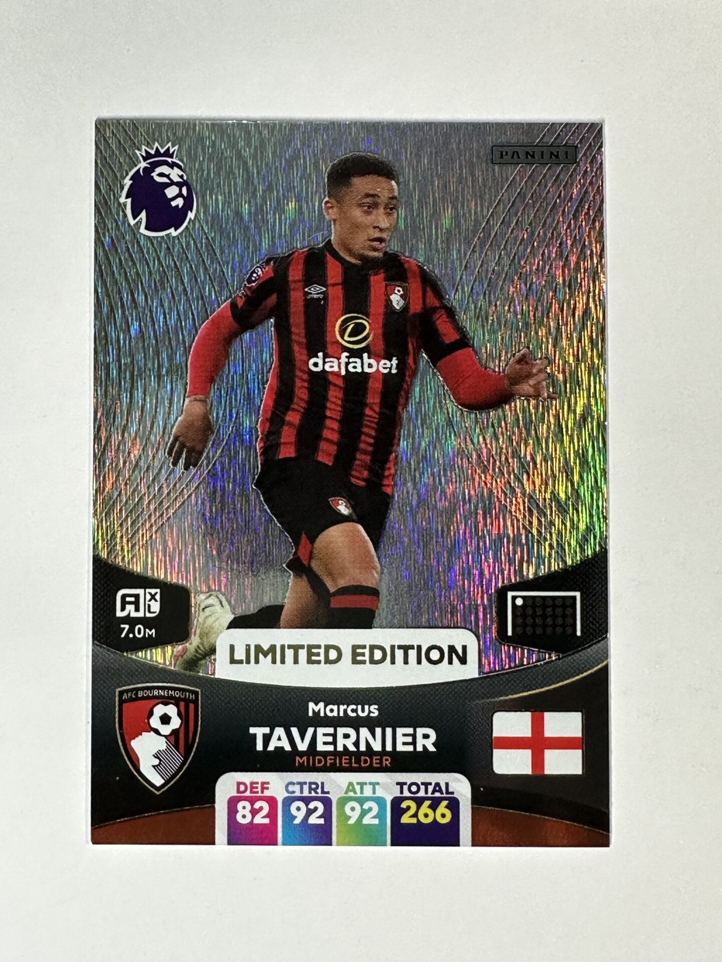 LE Marcus Tavernier Bournemouth Limited Edition Panini Premier League ...