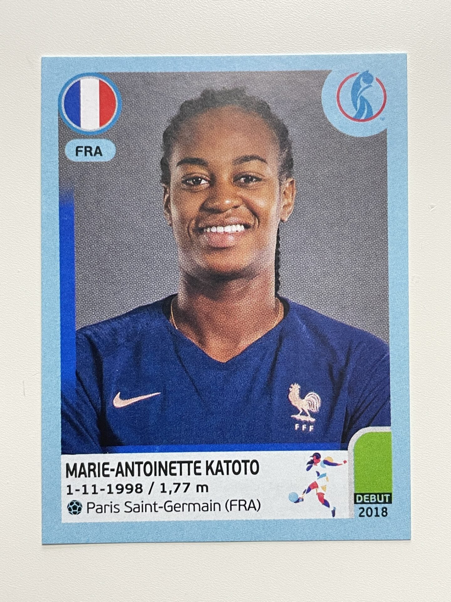 298 Marie-Antoinette Katoto France Base Panini Women's Euro 2022 Stick ...