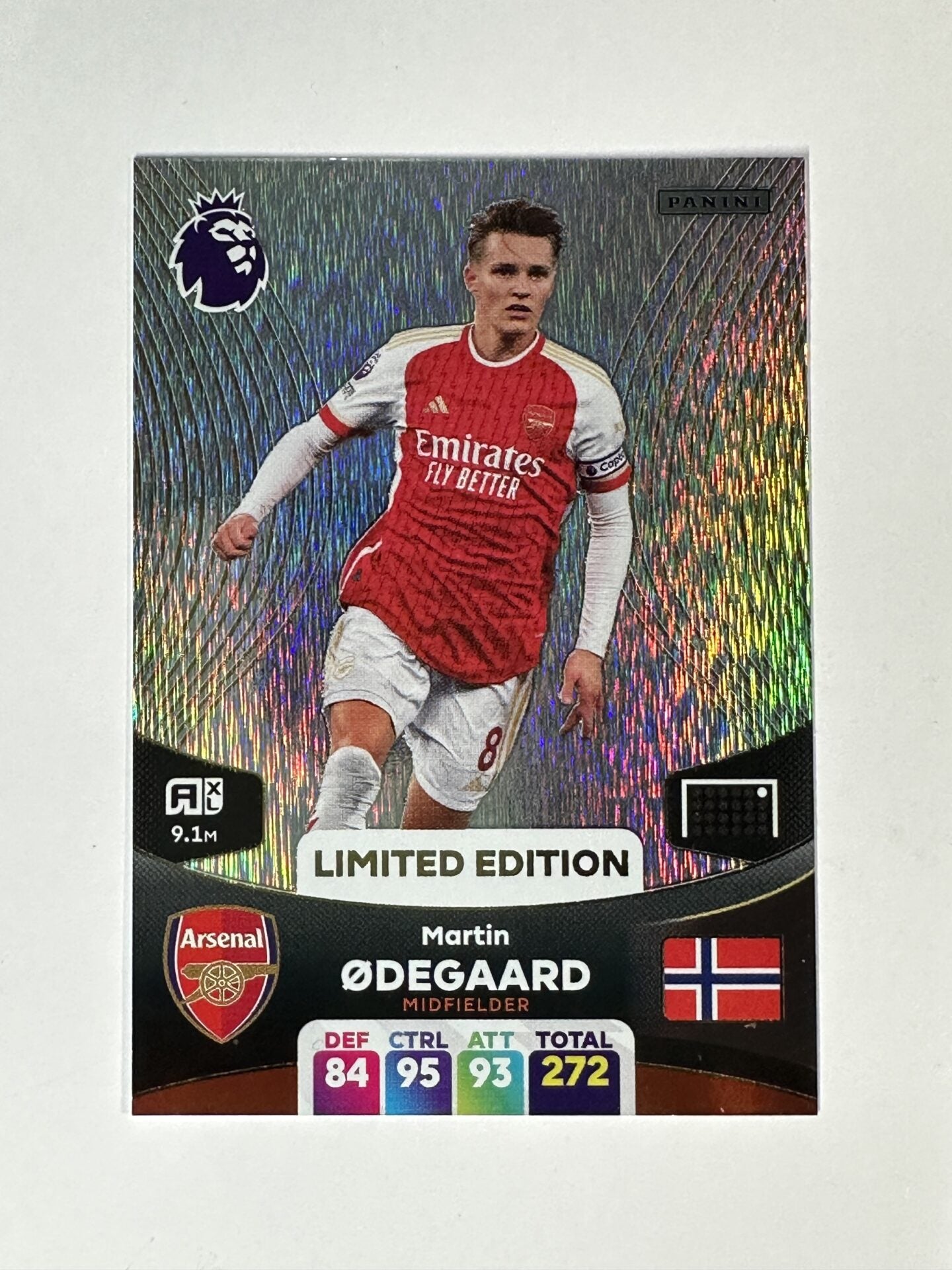 LE Martin Odegaard Arsenal Limited Edition Panini Premier League Adren ...