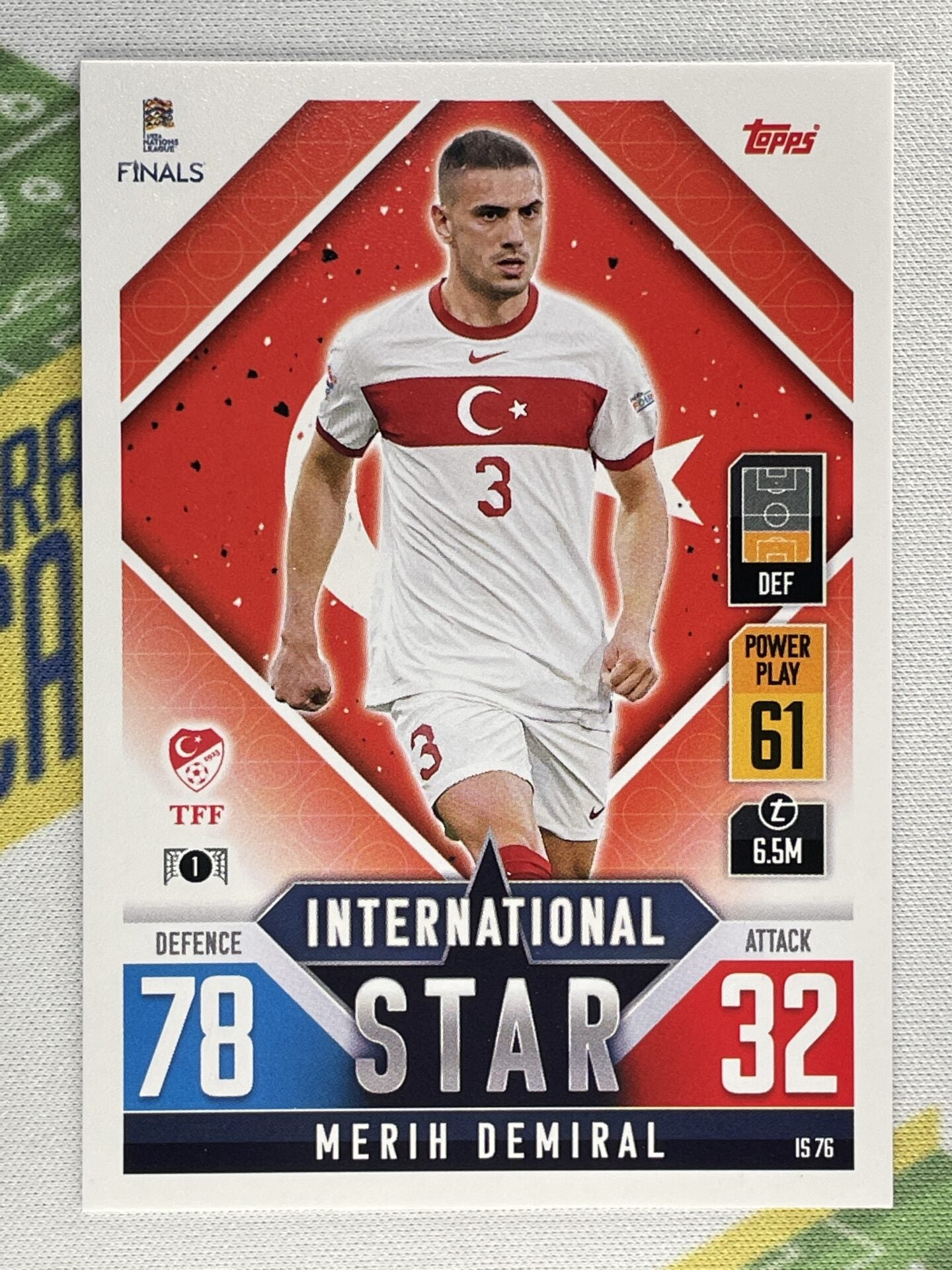IS 76 Merih Demiral Turkey International Stars Topps Match Attax 101 R ...