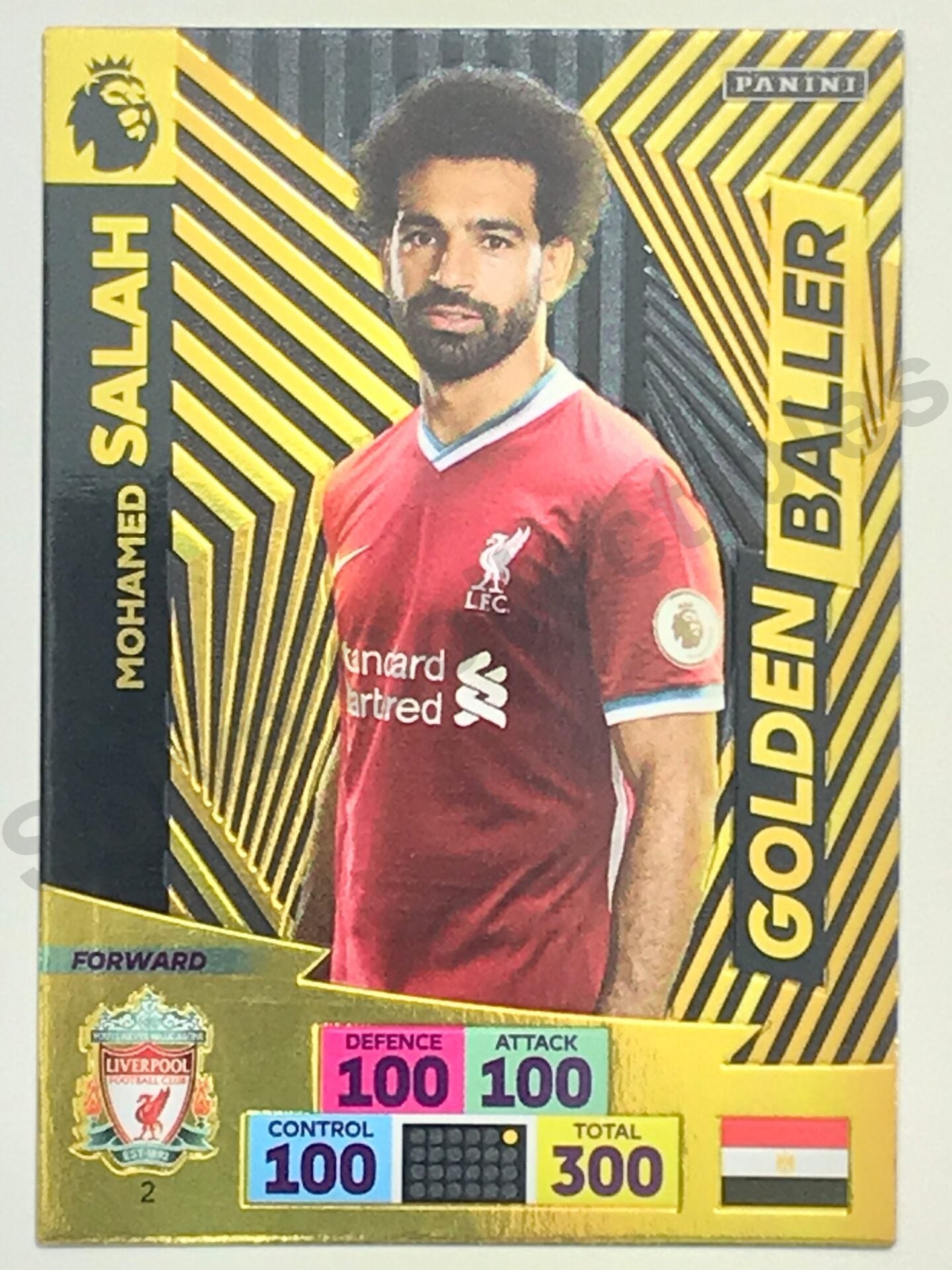 002 Mohamed Salah (Liverpool) Golden Baller Premier League Adrenalyn X ...