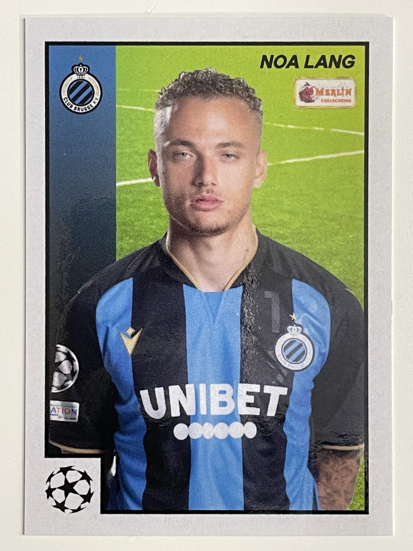 071 Noa Lang Club Brugge Base Topps Merlin Heritage 97 UEFA Champions ...