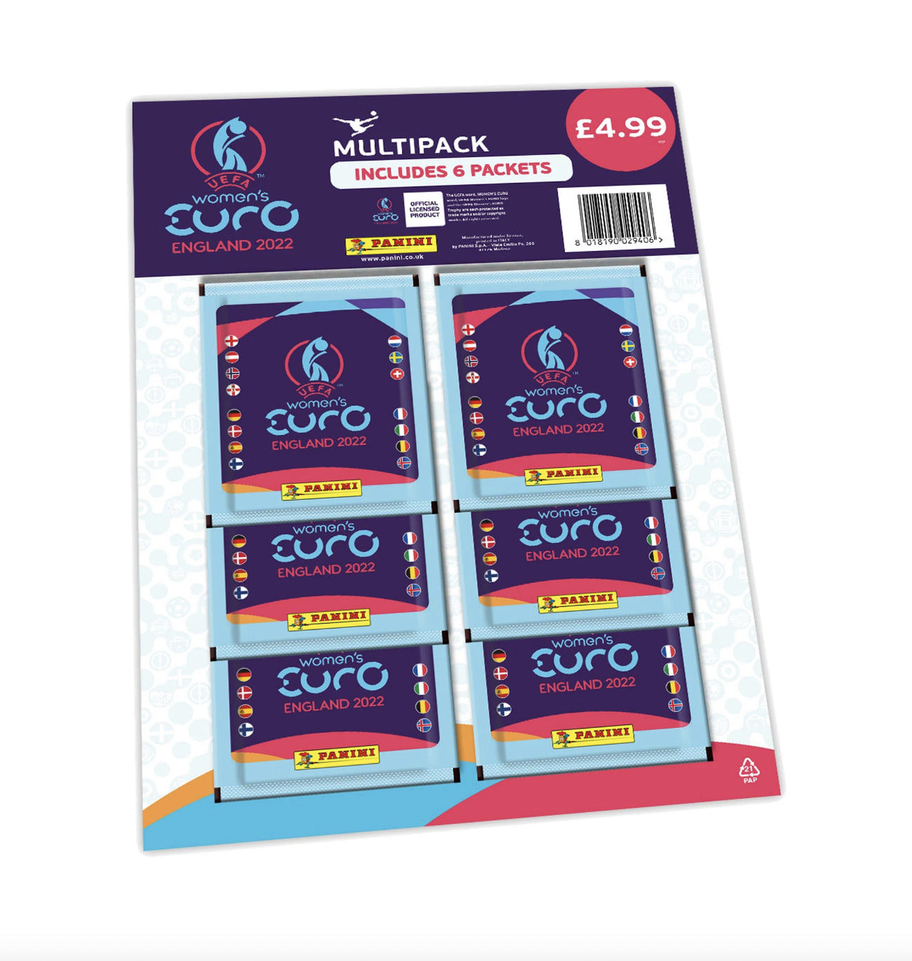 Multipack Panini UEFA Womens Euro England 2022 Stickers – Solve ...