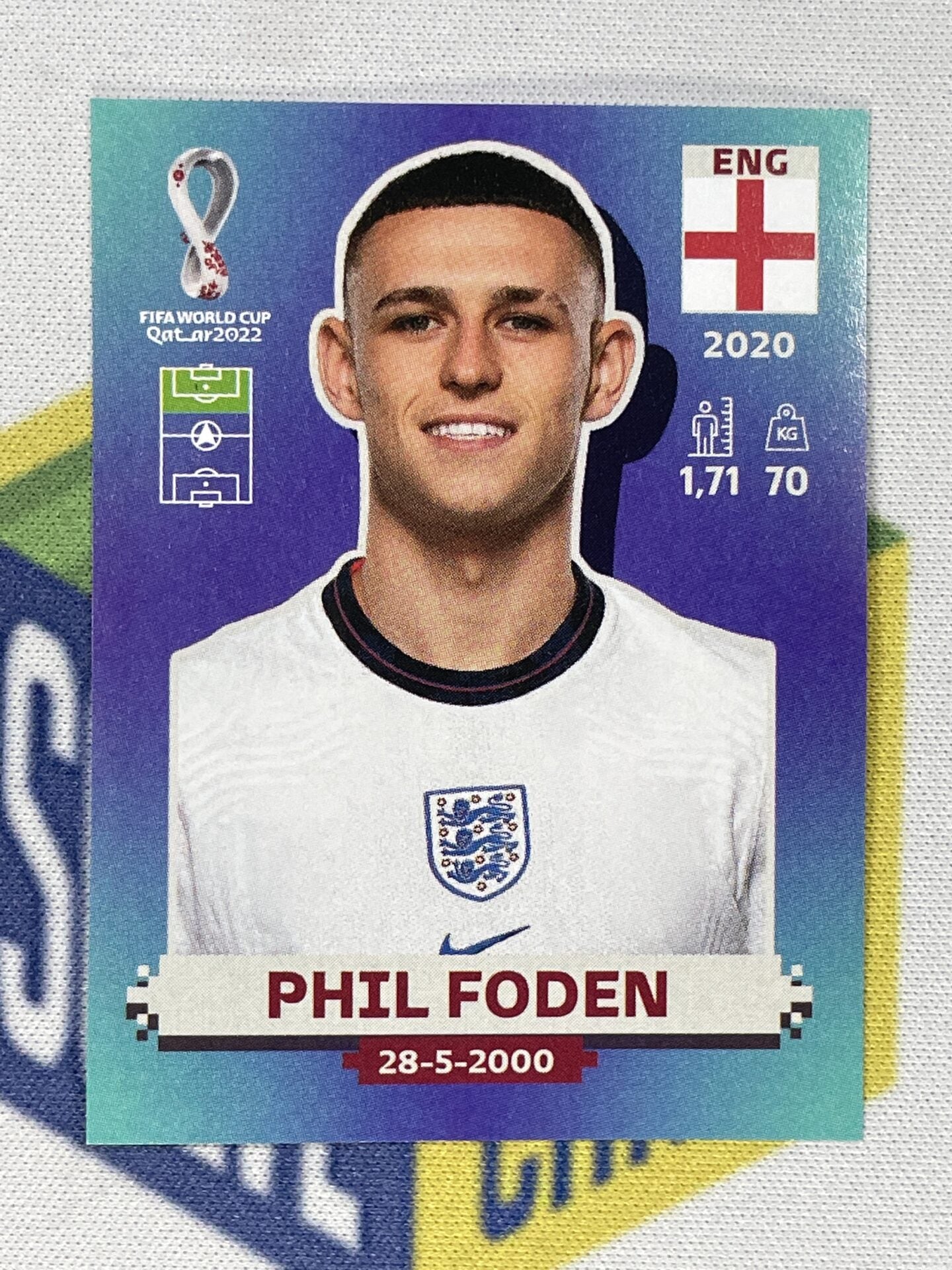 ENG17 Phil Foden (England) Panini World Cup 2022 Sticker – Solve ...