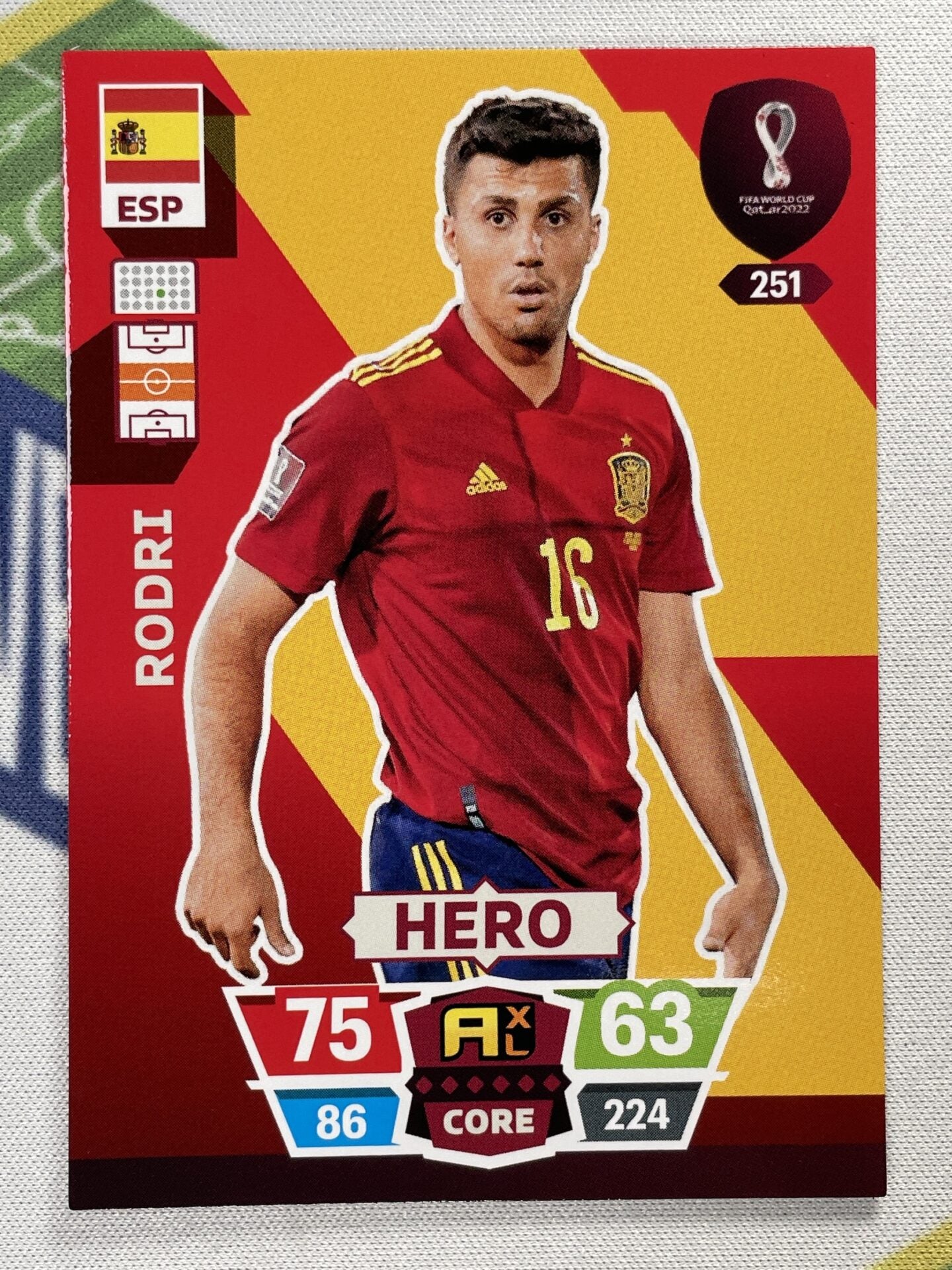 251 Rodri Spain Hero Panini World Cup 2022 Adrenalyn XL – Solve ...