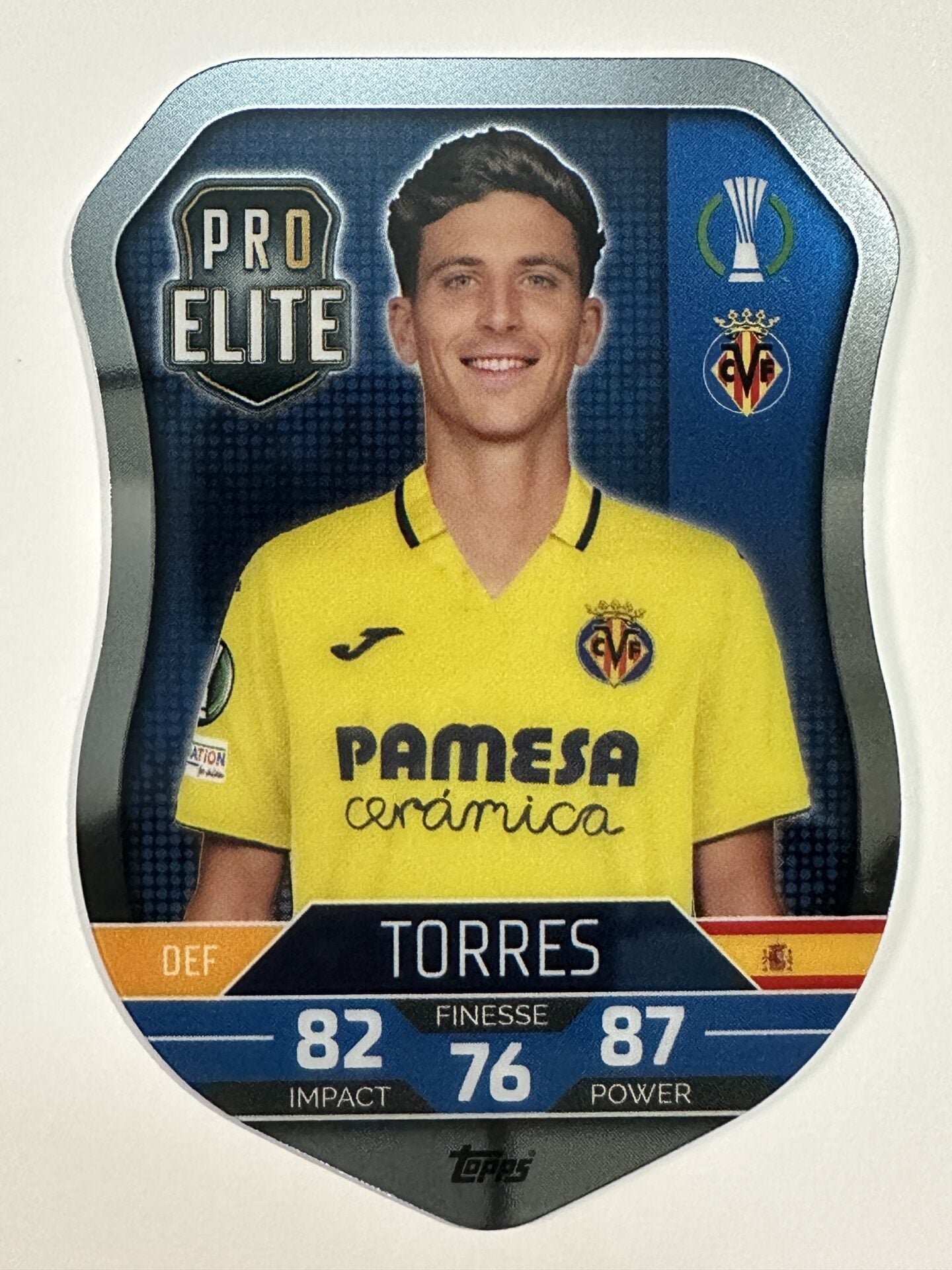 SH15 Torres Pro Elite Shield (Villarreal) Topps Match Attax 2022/2023 ...