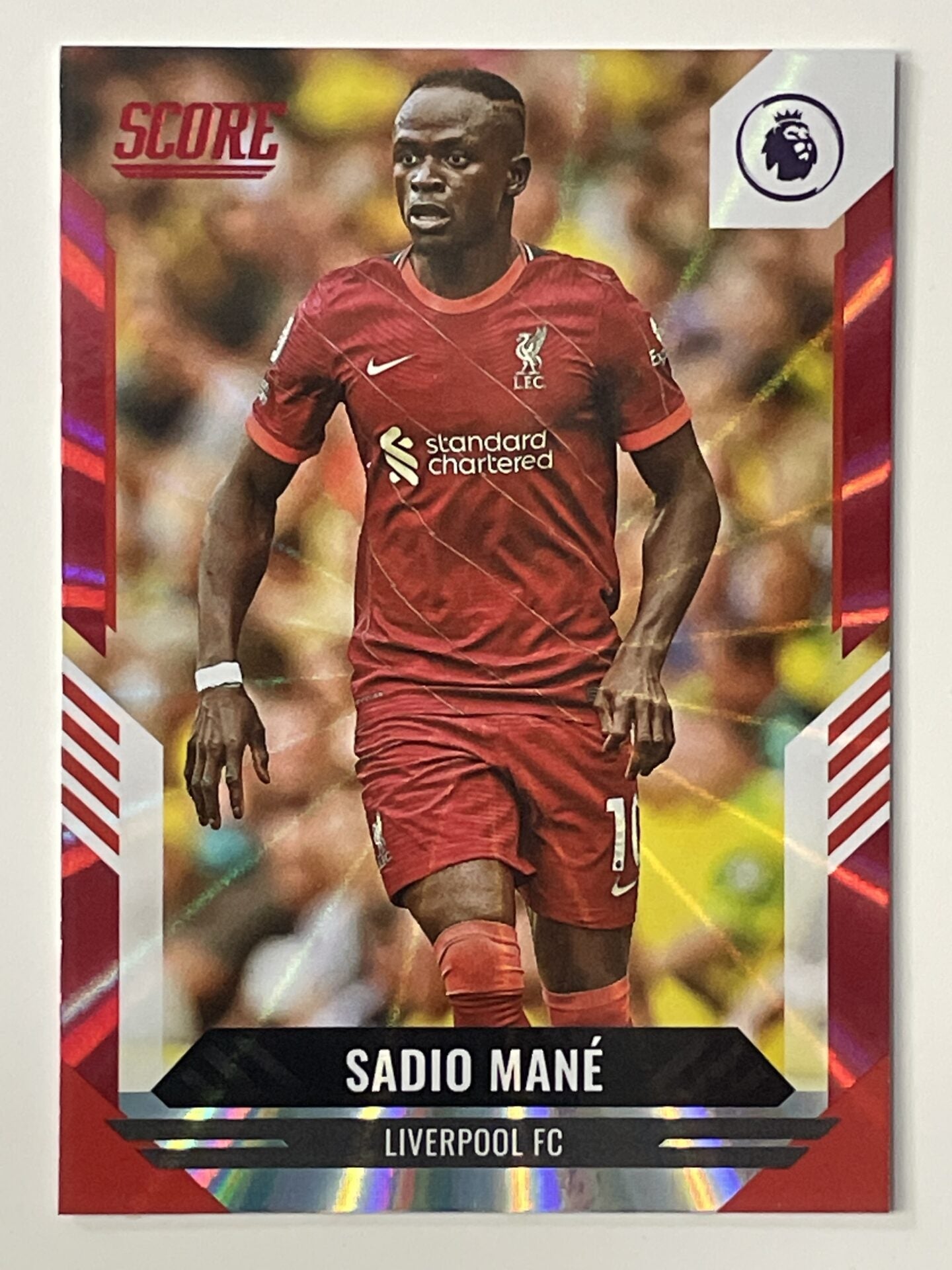 Base Red Laser Parallel 038 Sadio Mane Liverpool Panini Premier League ...