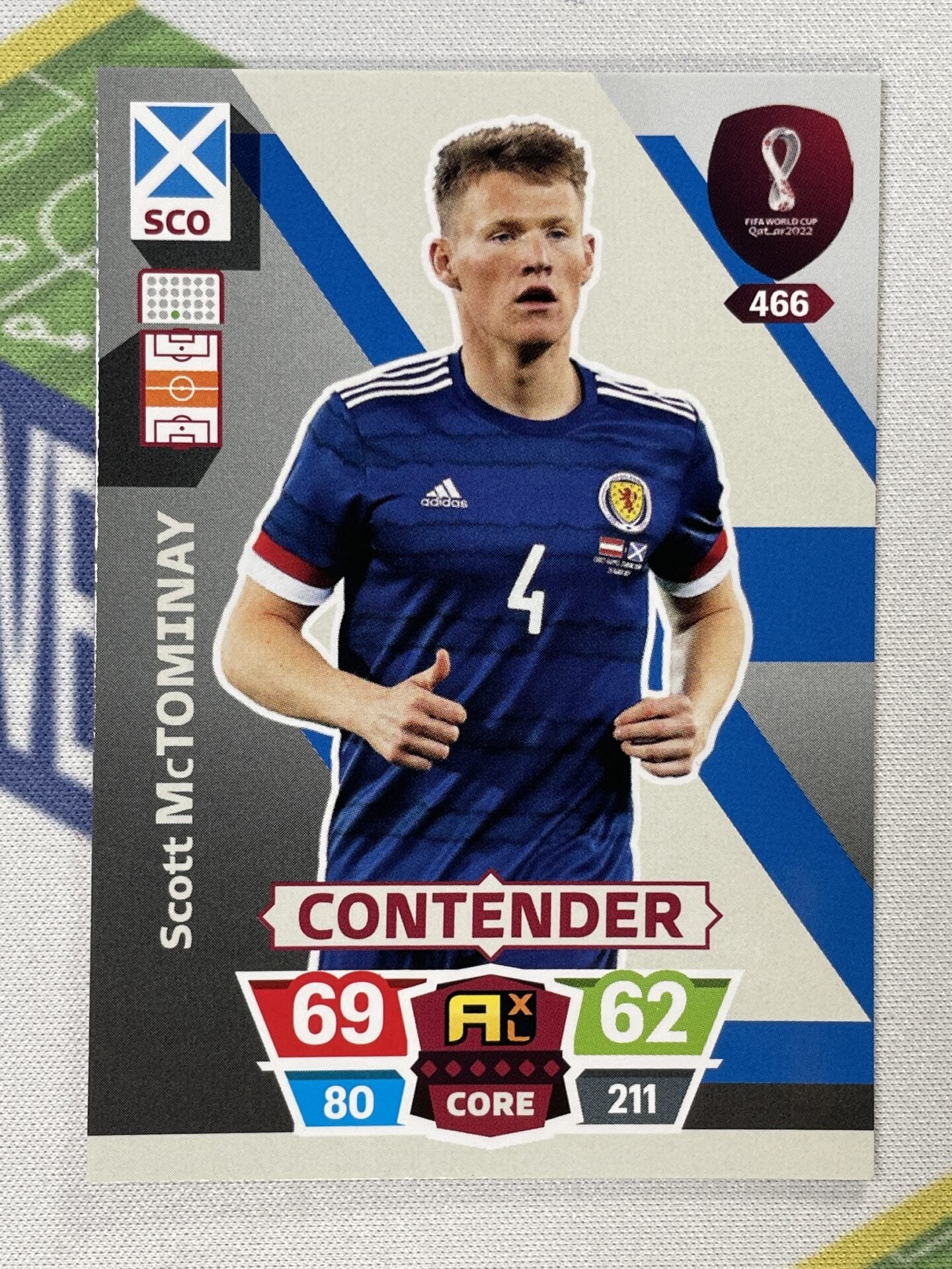 466 Scott McTominay Scotland Contender Panini World Cup 2022 Adrenalyn ...