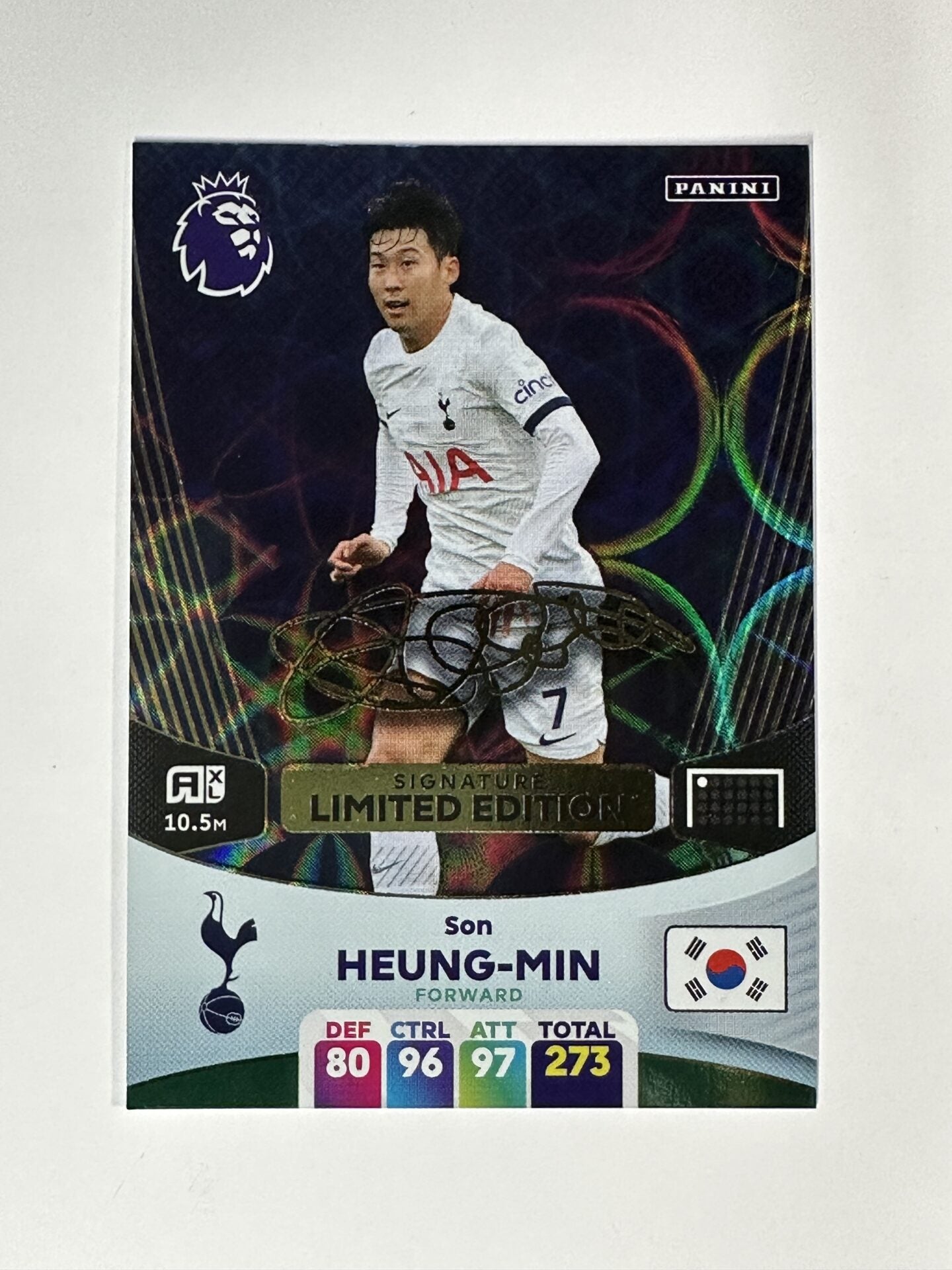 LE-S Son Heung-Min Tottenham Hotspur Limited Edition Signature Panini ...