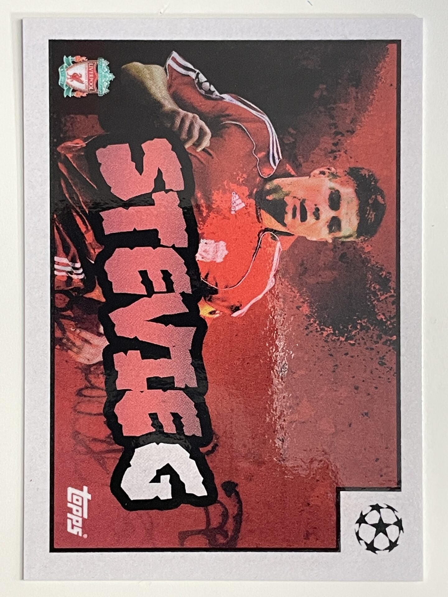 125 Steven Gerrard Liverpool Graffiti Topps Merlin Heritage 97 UEFA Ch ...