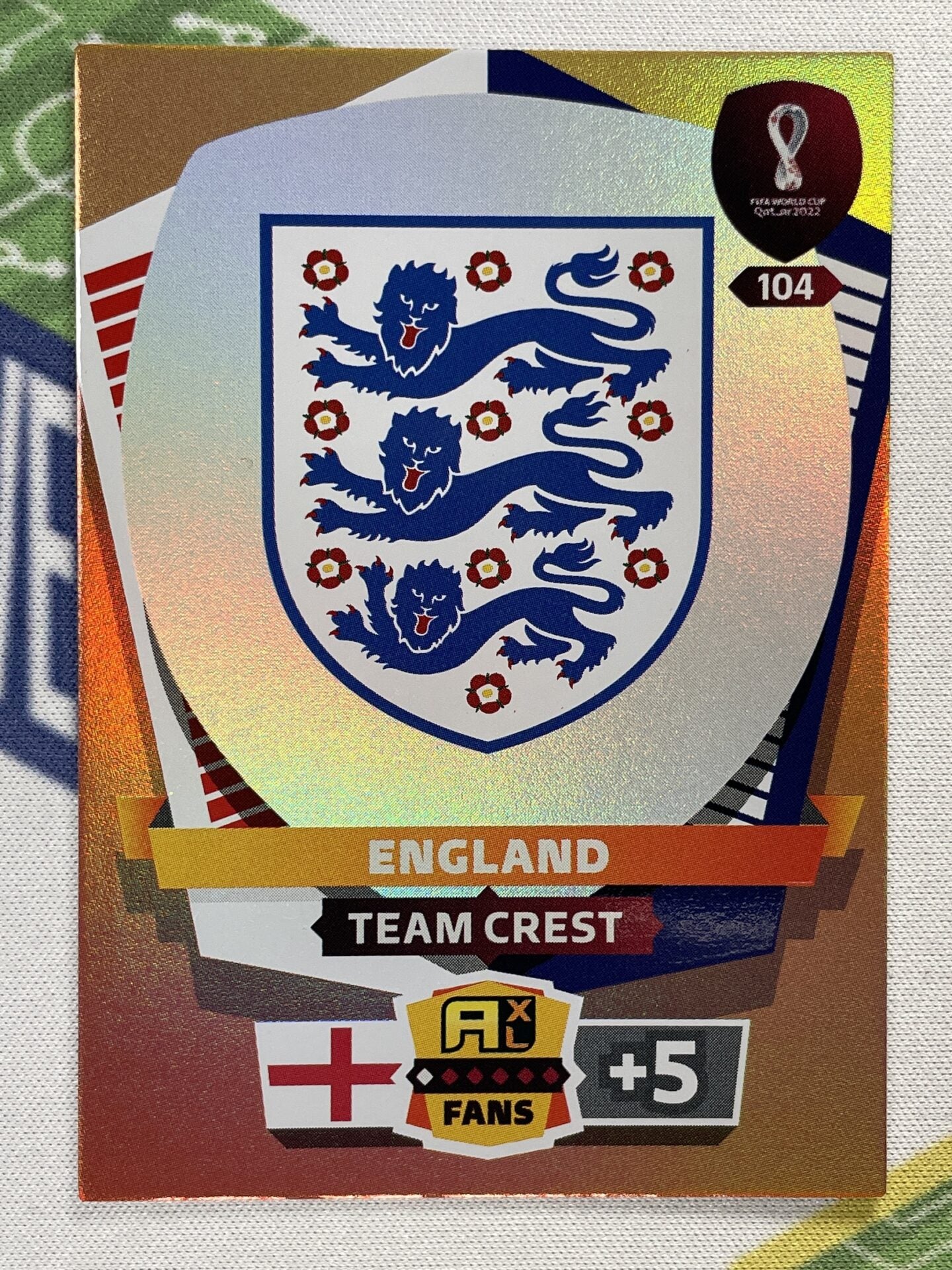 104 Team Crest England Panini World Cup 2022 Adrenalyn XL – Solve ...