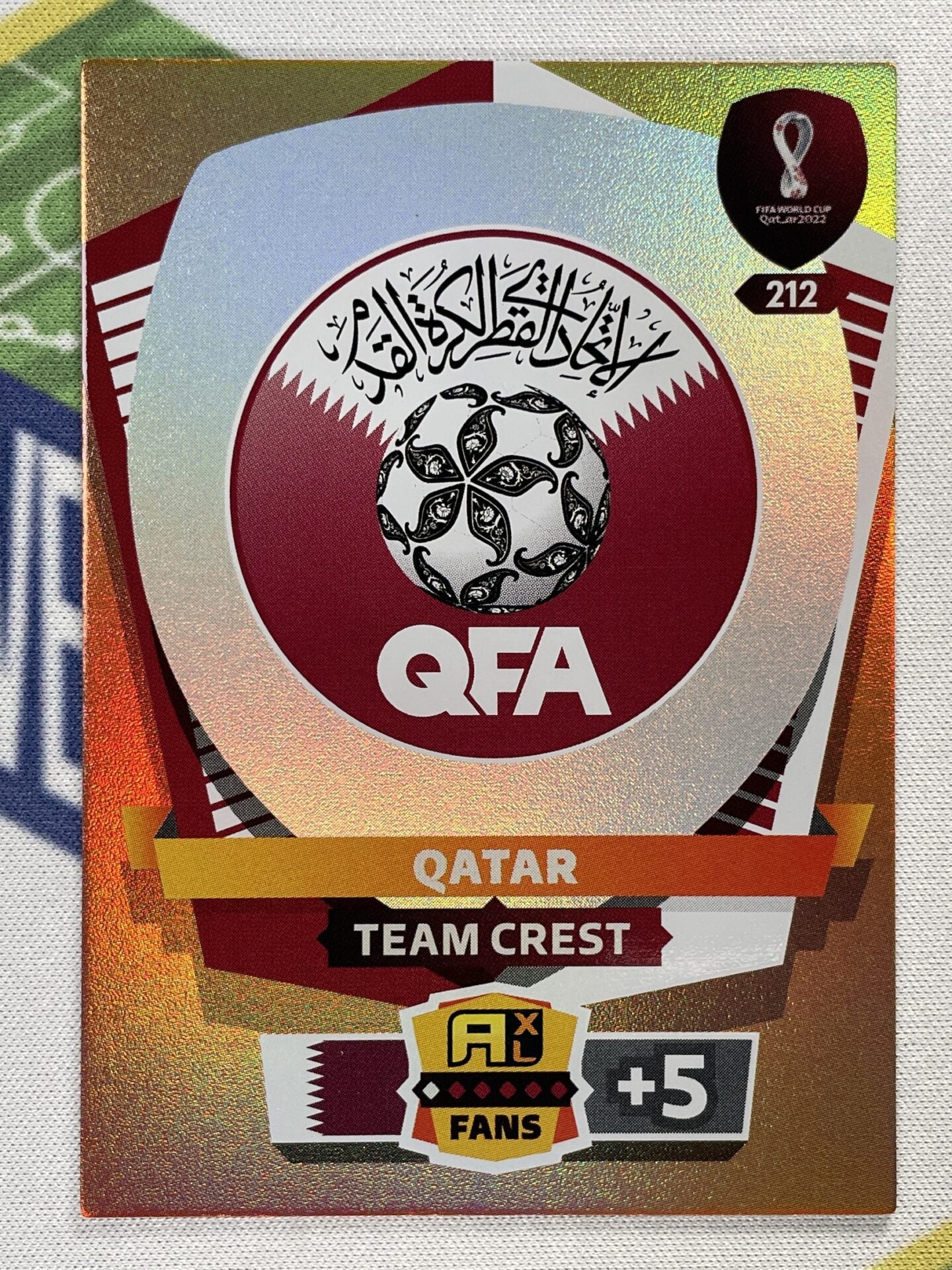 212 Team Crest Qatar Panini World Cup 2022 Adrenalyn XL – Solve ...