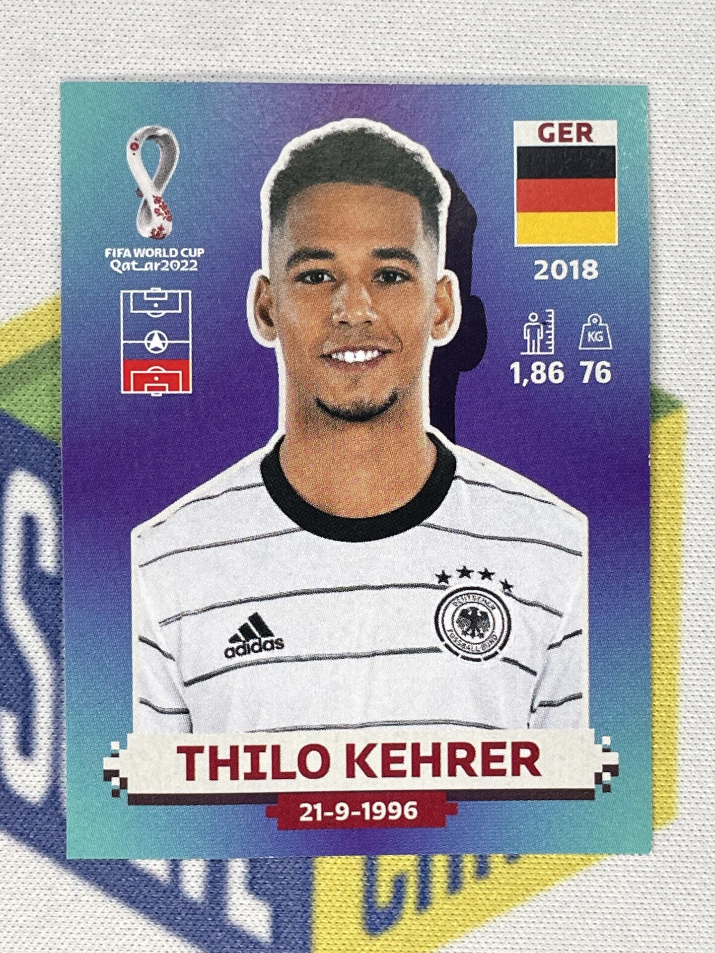 GER7 Thilo Kehrer (Germany) Panini World Cup 2022 Sticker – Solve ...