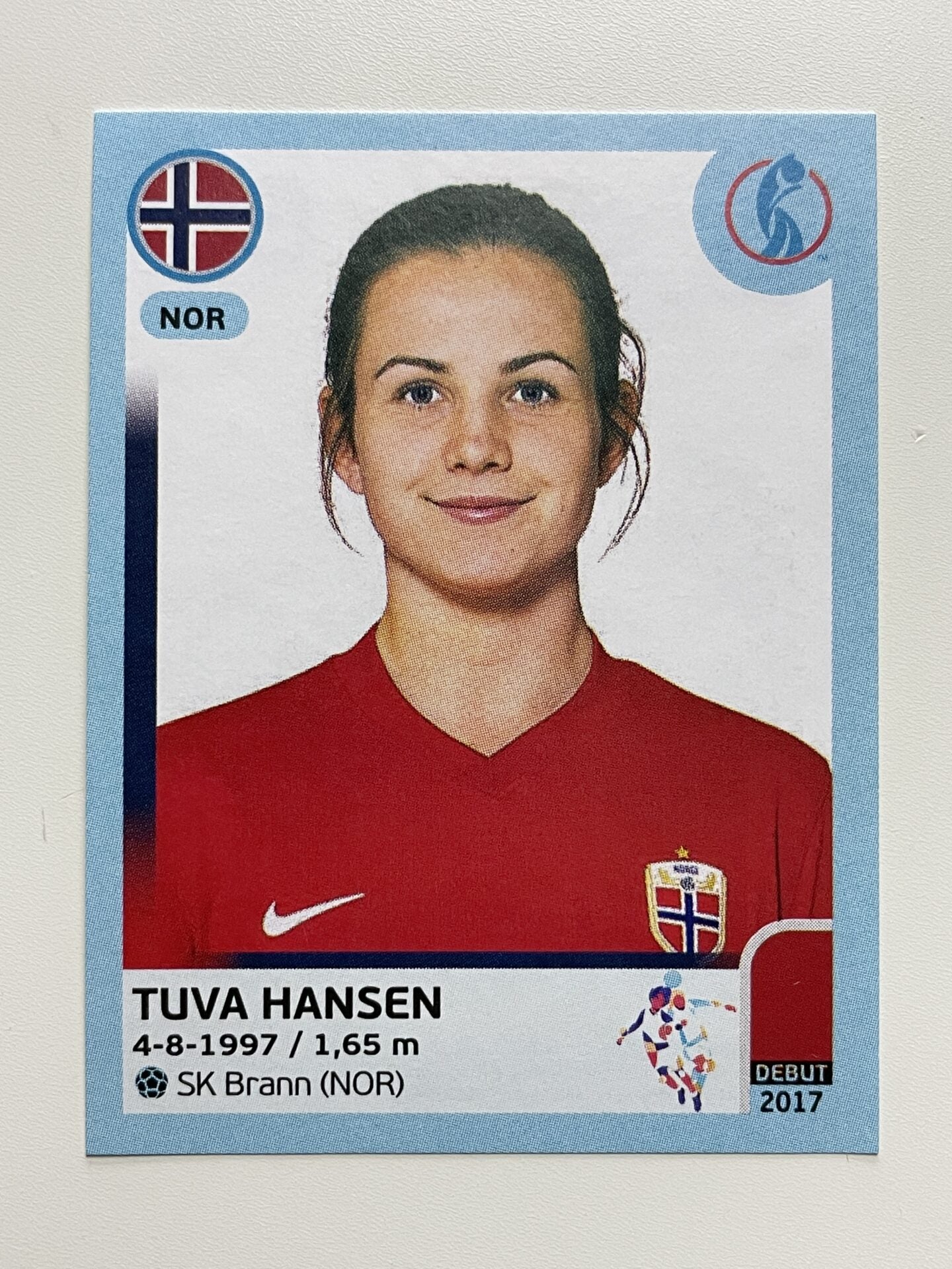 080 Tuva Hansen Norway Base Panini Women's Euro 2022 Sticker – Solve ...