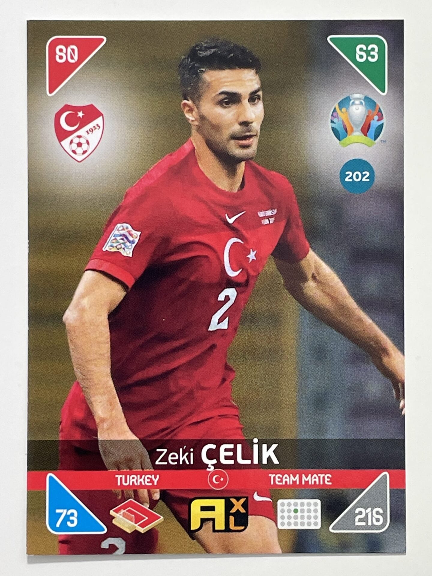 202 Zeki Celik Team Mates (Turkey) Euro Adrenalyn XL 2020 – Solve ...